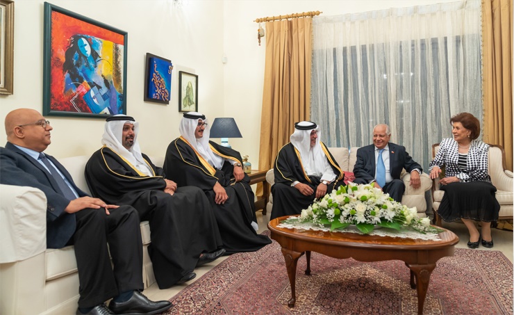 HRH the Crown Prince and Prime Minister visits the majlises of the Al ...