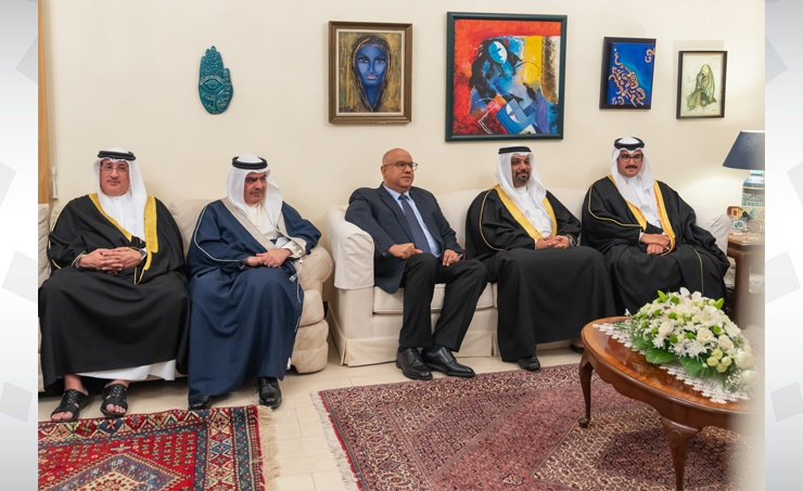 HRH the Crown Prince and Prime Minister visits the majlises of the Al ...