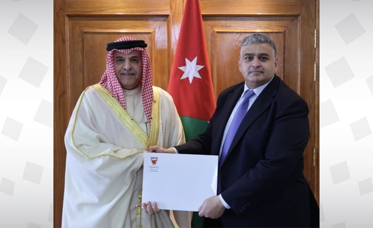 Jordanian MoFA Secretary General receives Bahraini Ambassador’s credentials