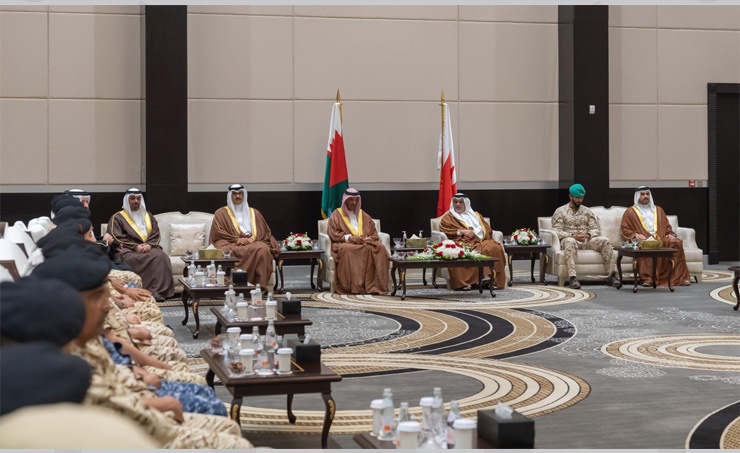 HRH the Crown Prince, Deputy Supreme Commander of the Armed Forces, and Prime Minister hosts a ...