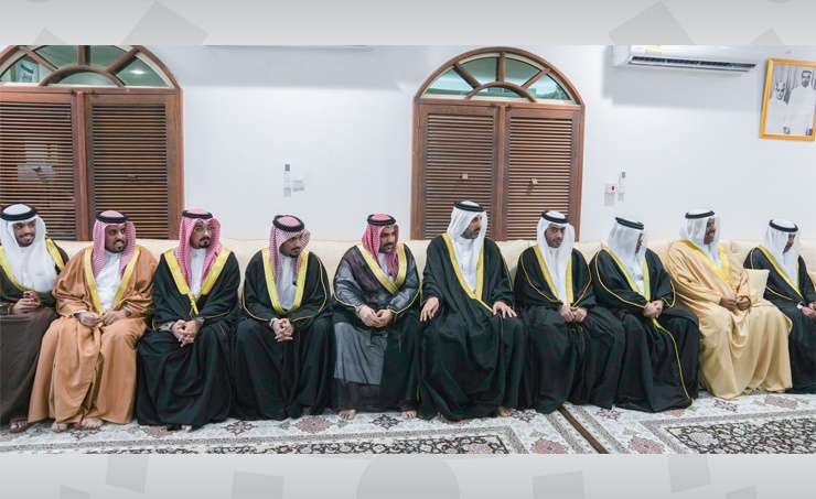 HRH the Crown Prince and Prime Minister visits the majlises of Abdullah ...