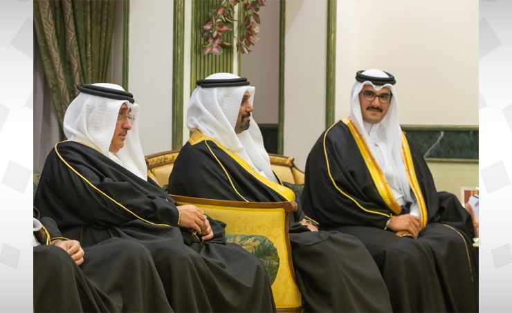 HRH the Crown Prince and Prime Minister visits the majlises of the Al ...