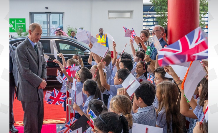 HRH Prince Edward, The Duke of Edinburgh visits British School of Bahrain