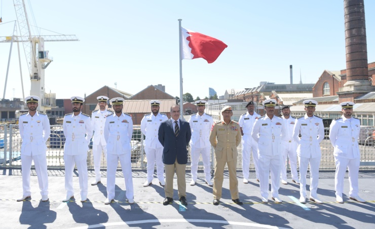 Bahrain receives patrol warship "RBNS Al-Zubara"