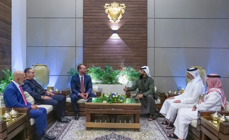 HH Nasser bin Hamad receives Brazilian Chamber Member
