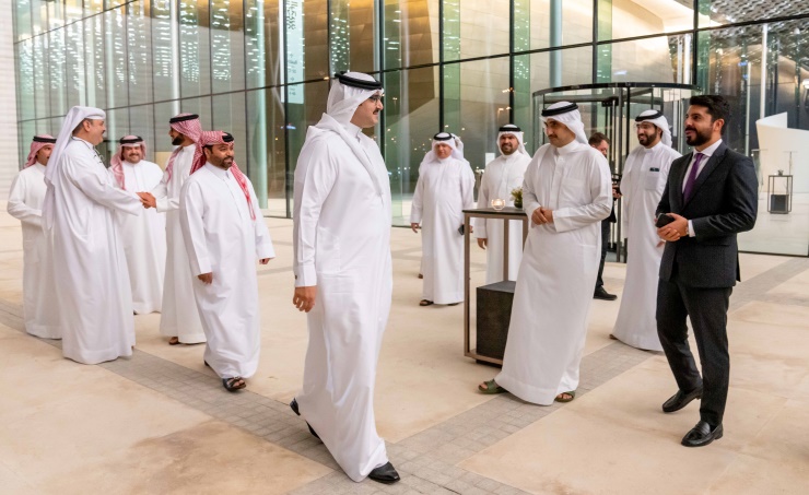 HH Shaikh Isa bin Salman attends a reception held in in honour of the ...