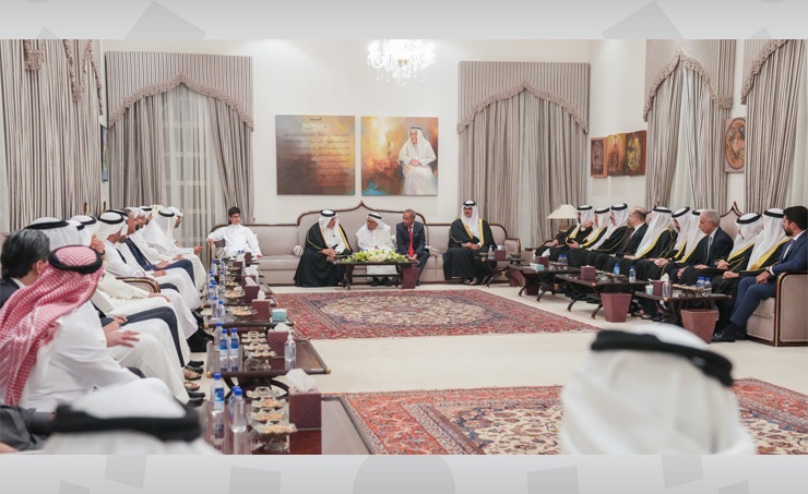 HRH the Crown Prince and Prime Minister visits the majlises of Abdullah ...