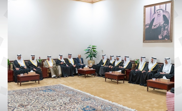 HRH the Crown Prince and Prime Minister visits the majlises of the Al ...