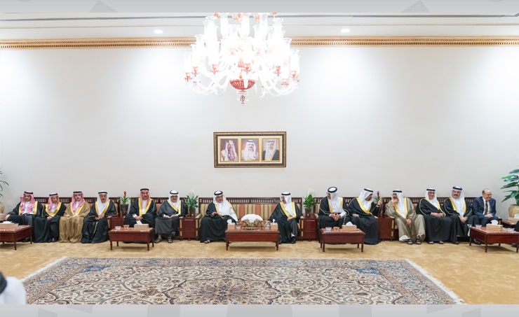 HRH the Crown Prince and Prime Minister visits the majlises of the Al ...