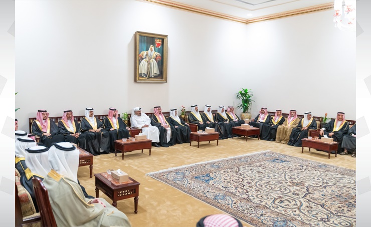 HRH the Crown Prince and Prime Minister visits the majlises of the Al ...