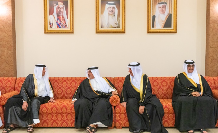 HRH the Crown Prince and Prime Minister visits the majlises of the Al ...
