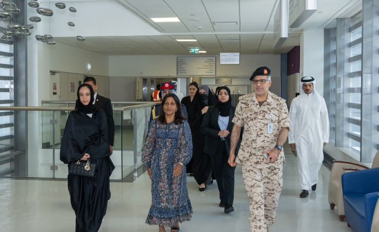 First Lady of the Maldives visits King Hamad University Hospital