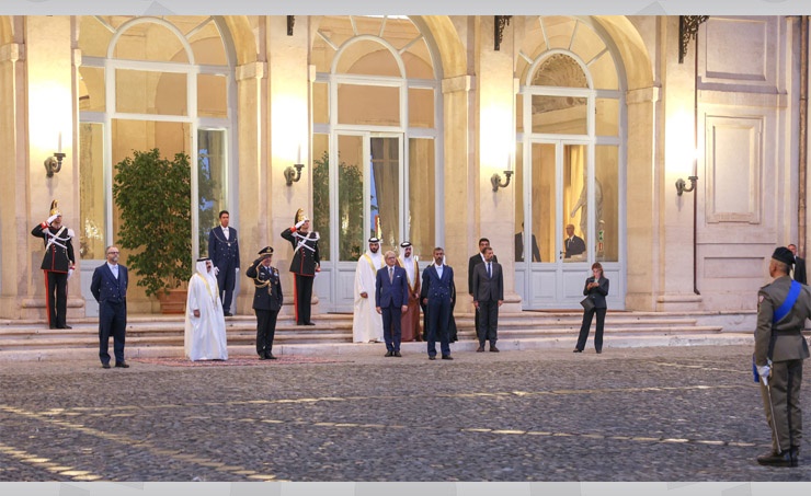 His Majesty the King meets with President of the Italian Republic