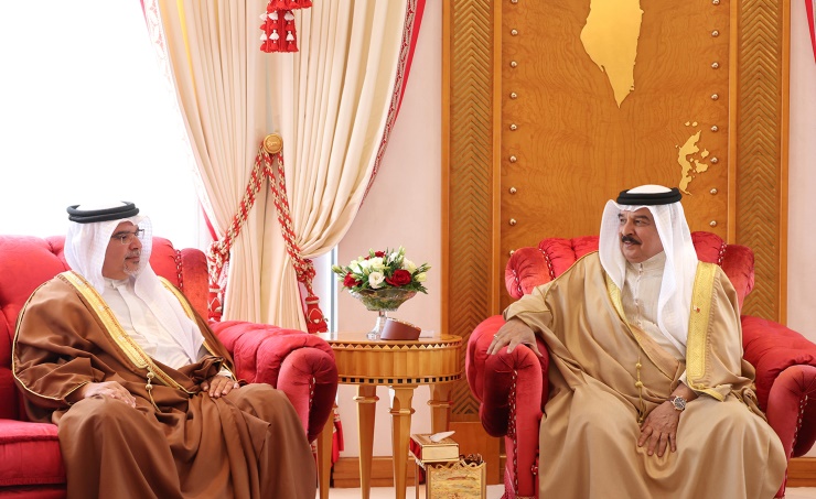 جلالة الملك المعظم يستقبل سمو ولي العهد رئيس مجلس الوزراء