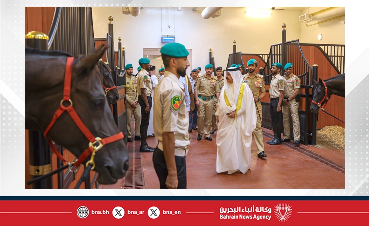 HM King visits new Royal Horse Stables of Royal Guard of BDF