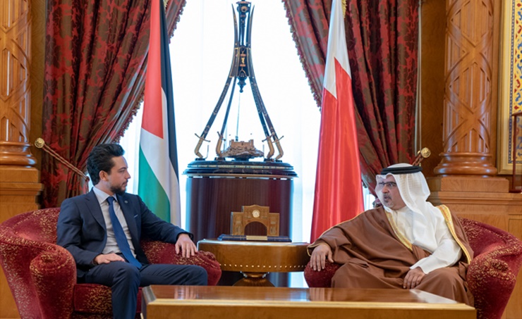 HRH Crown Prince meets HRH Crown Prince Al Hussein bin Abdullah II