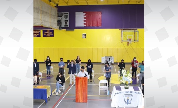Bahrain School students inducted into National Honor Society