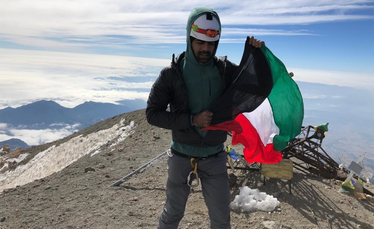 Kuwaiti mountaineer reaches highest stratovolcano summit