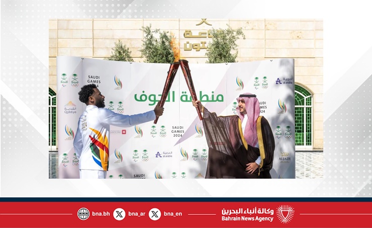 Saudi Al Jouf Governor receives torch of Saudi Games 2024