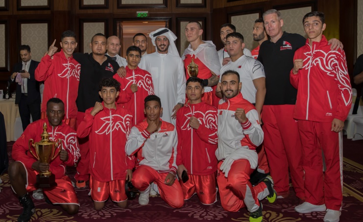 HH Shaikh Khalid bin Hamad attends Bahrain Kuwait Boxing Championship