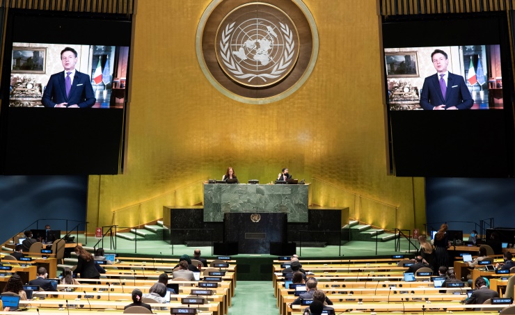 Under virus strain, Europe's leaders plead at UN for unity